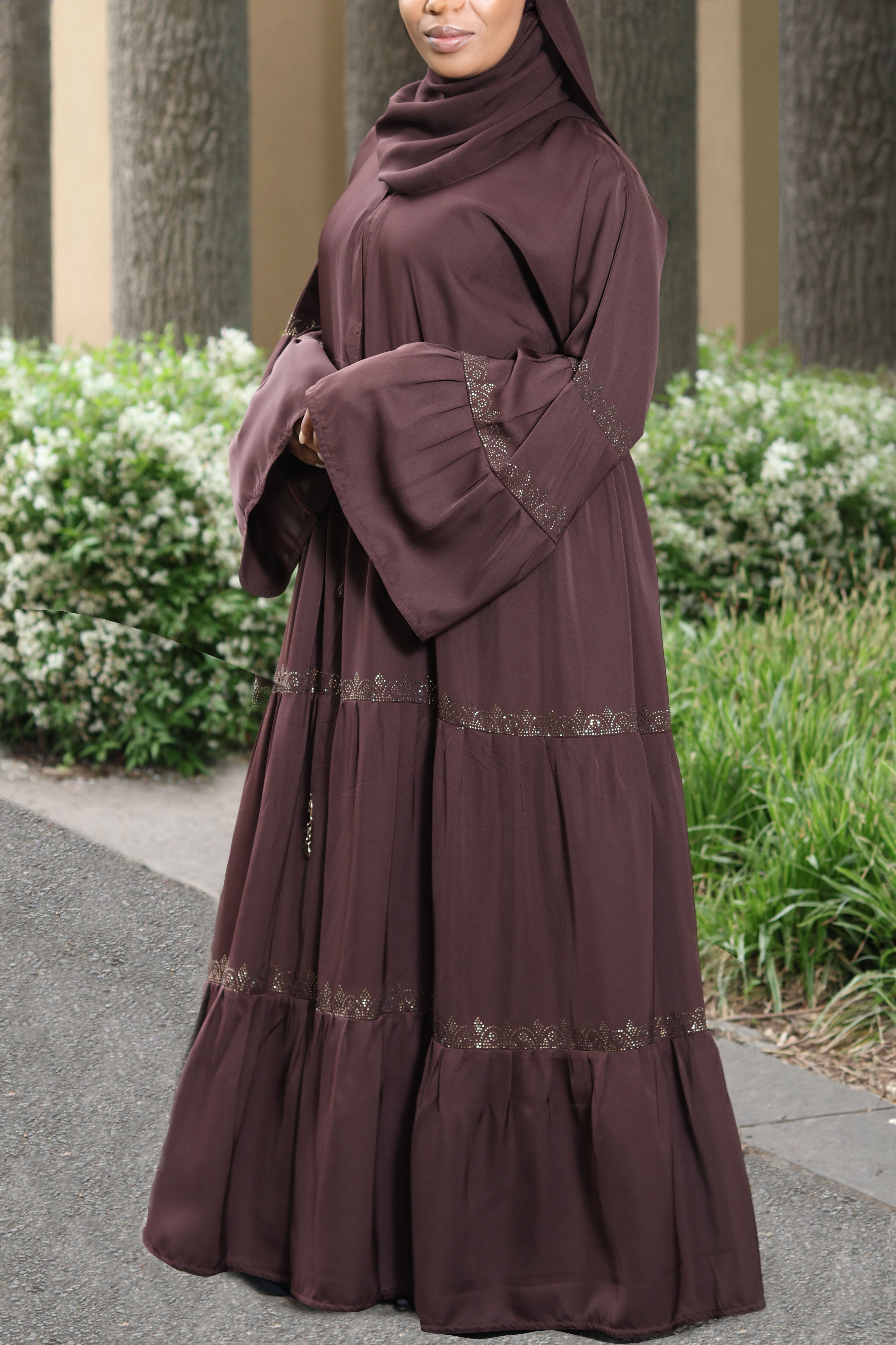 Alura Abaya - Chocolate – Al Shams Abayas