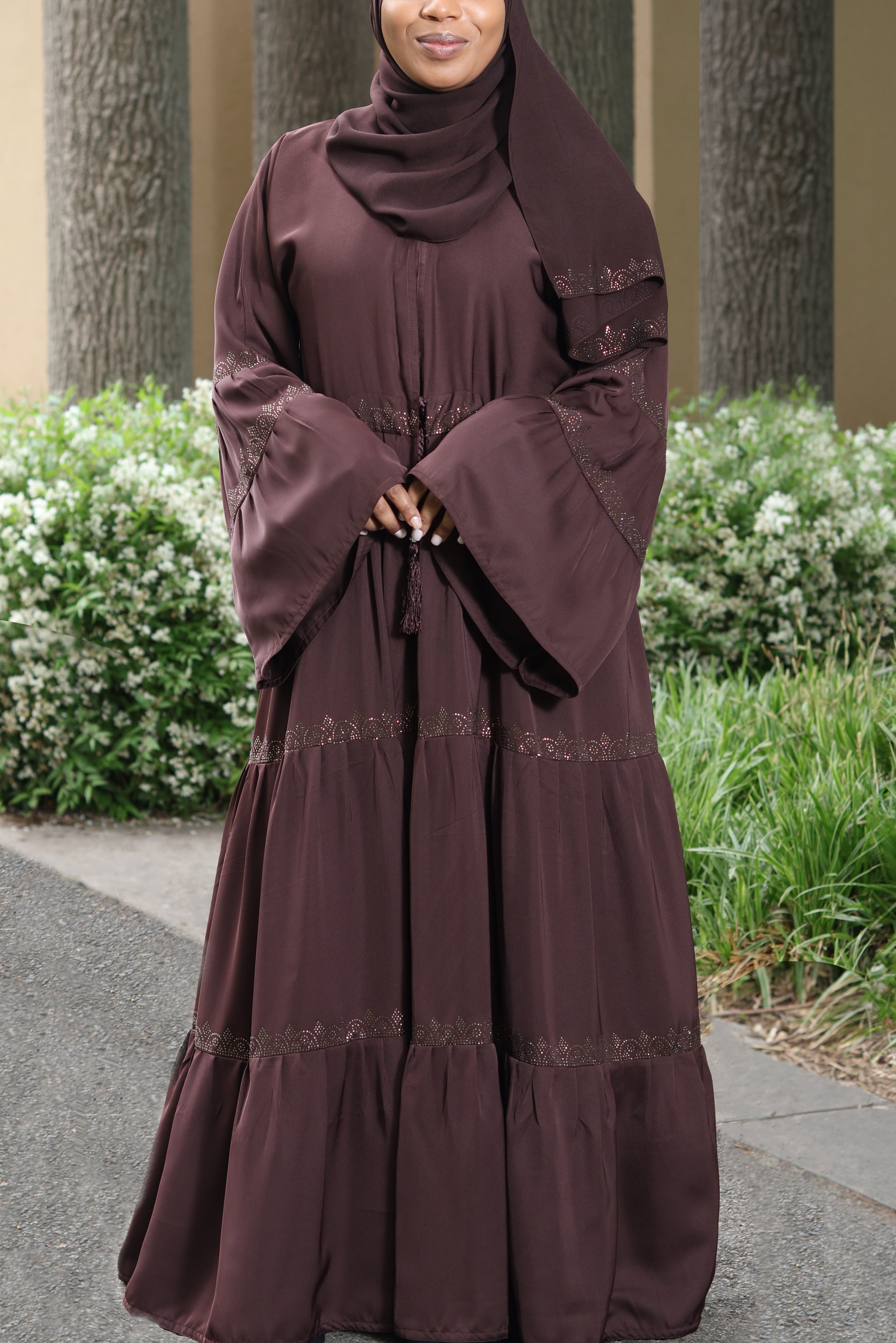 Alura Abaya - Chocolate – Al Shams Abayas
