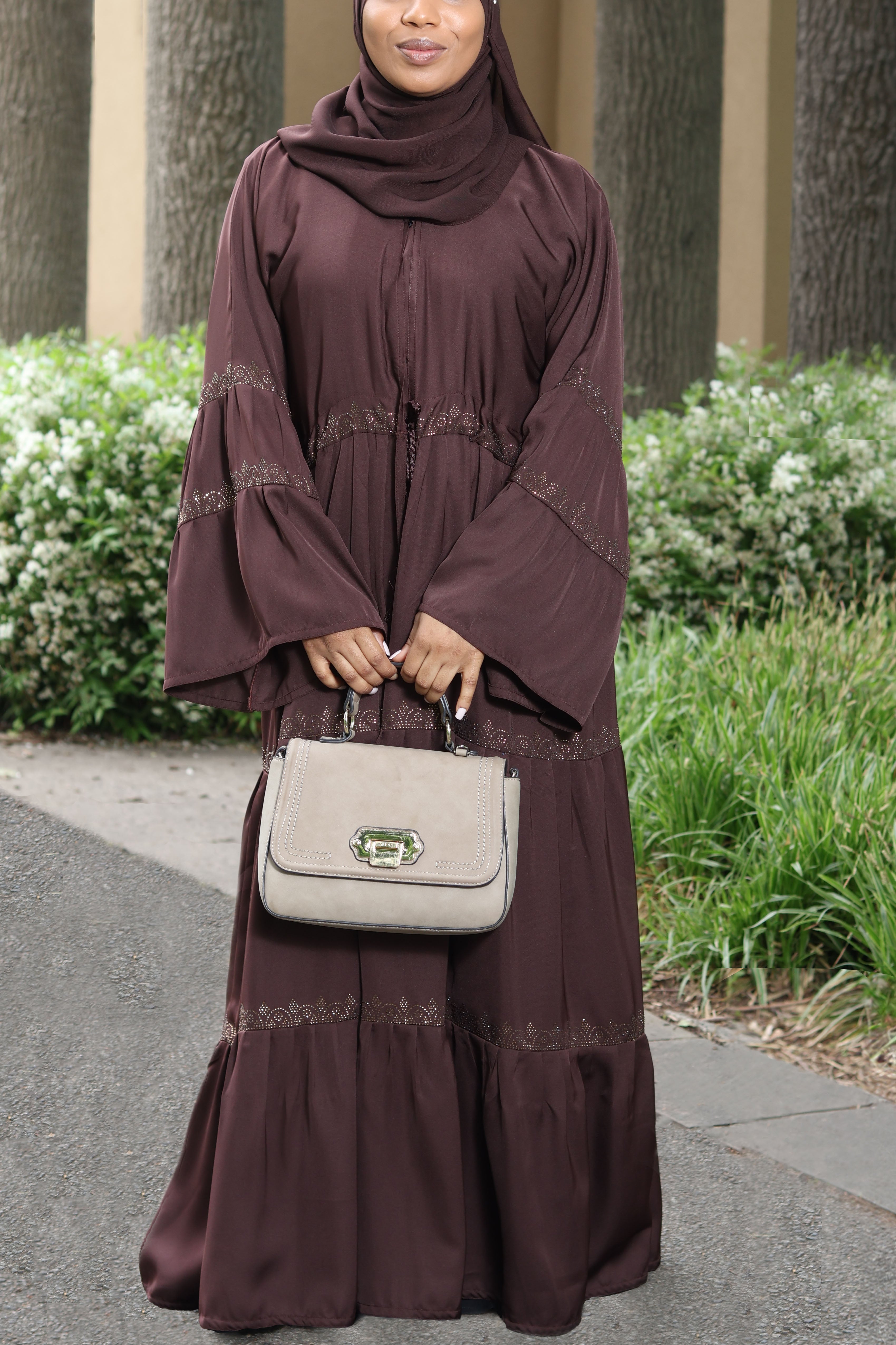 Alura Abaya - Chocolate – Al Shams Abayas