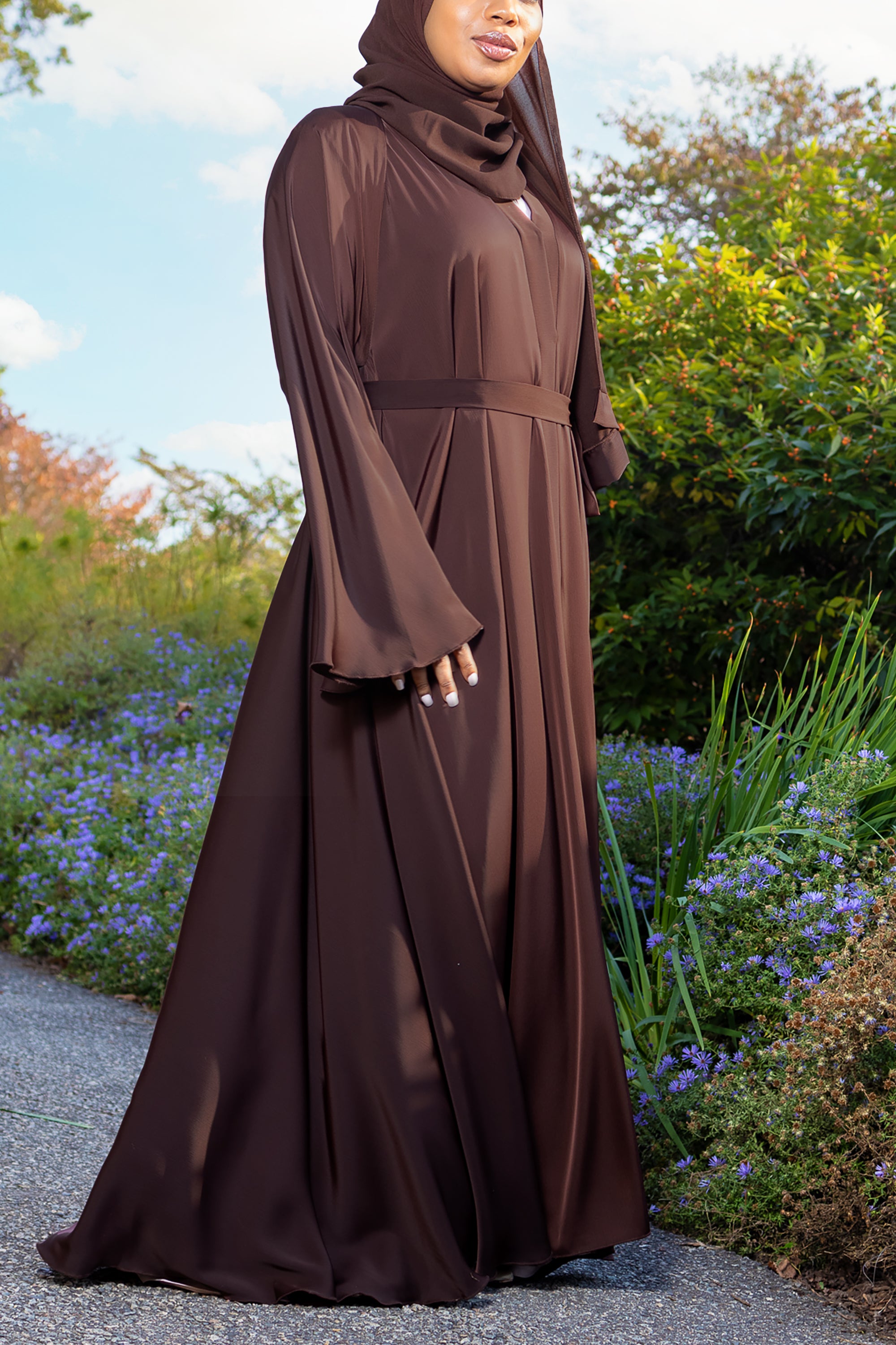 Dunya Abaya In Chocolate – Al Shams Abayas