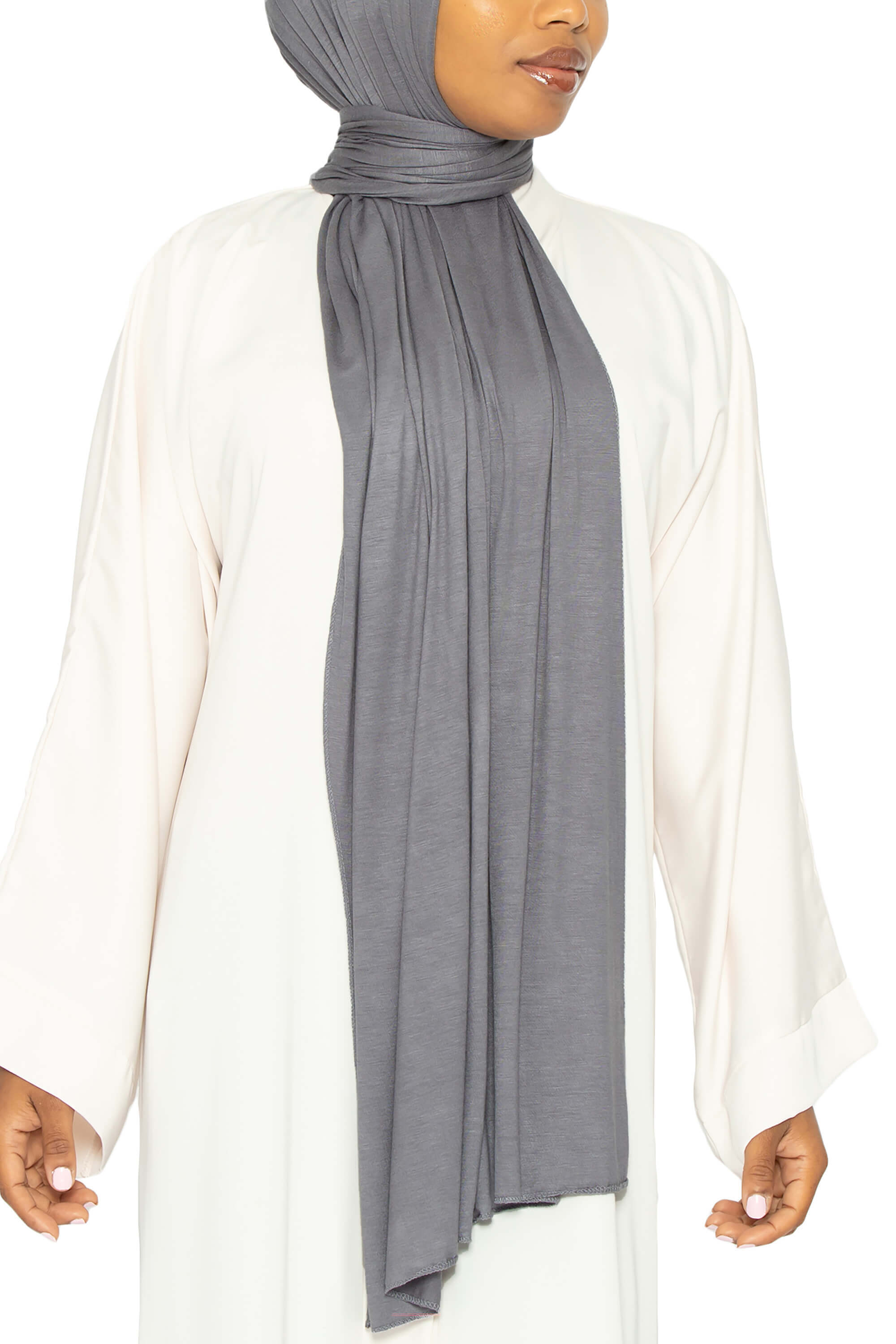 Jersey Hijab - Dark Gray – Al Shams Abayas