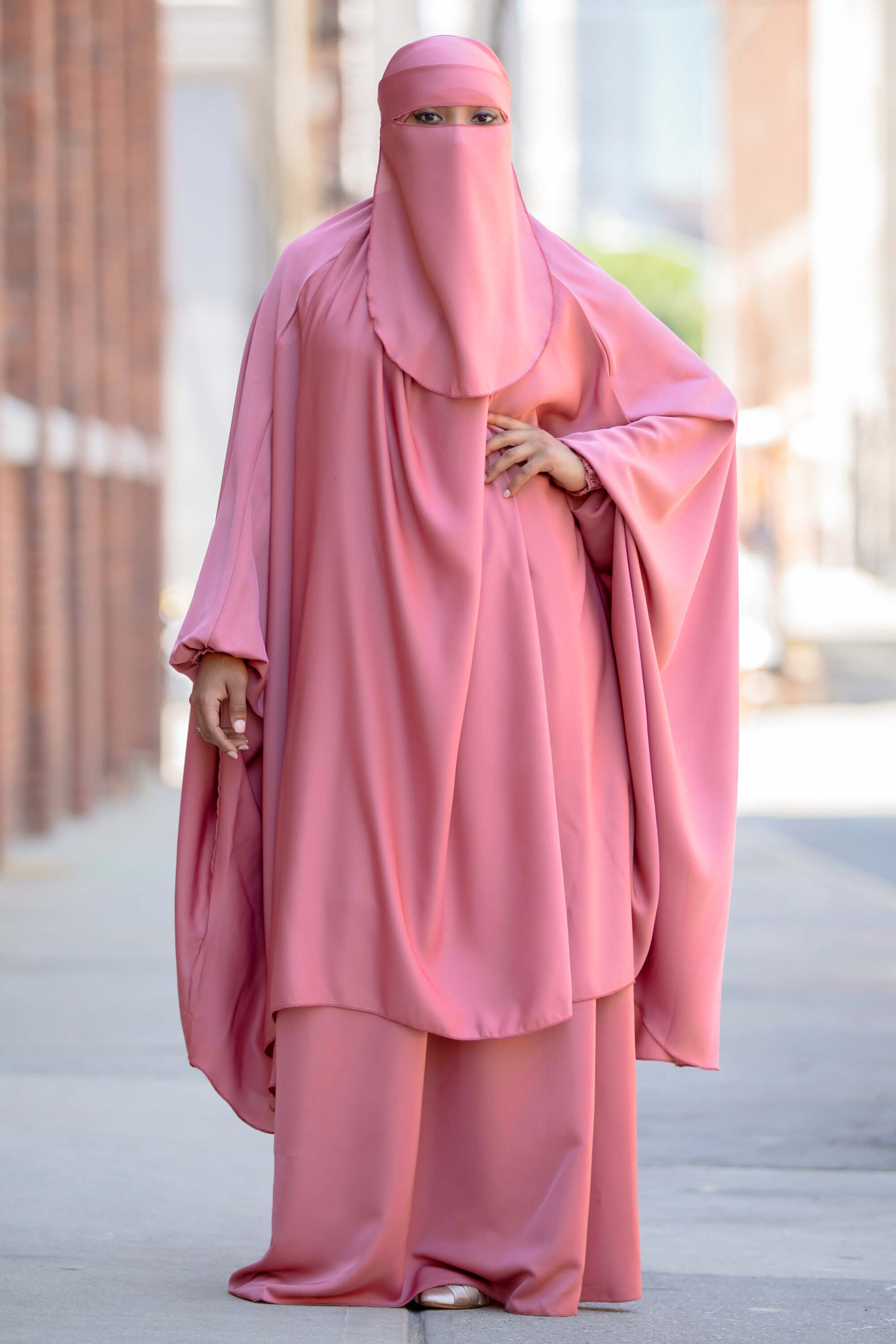 Mahasen Jilbab Set in Rosewood – Al Shams Abayas